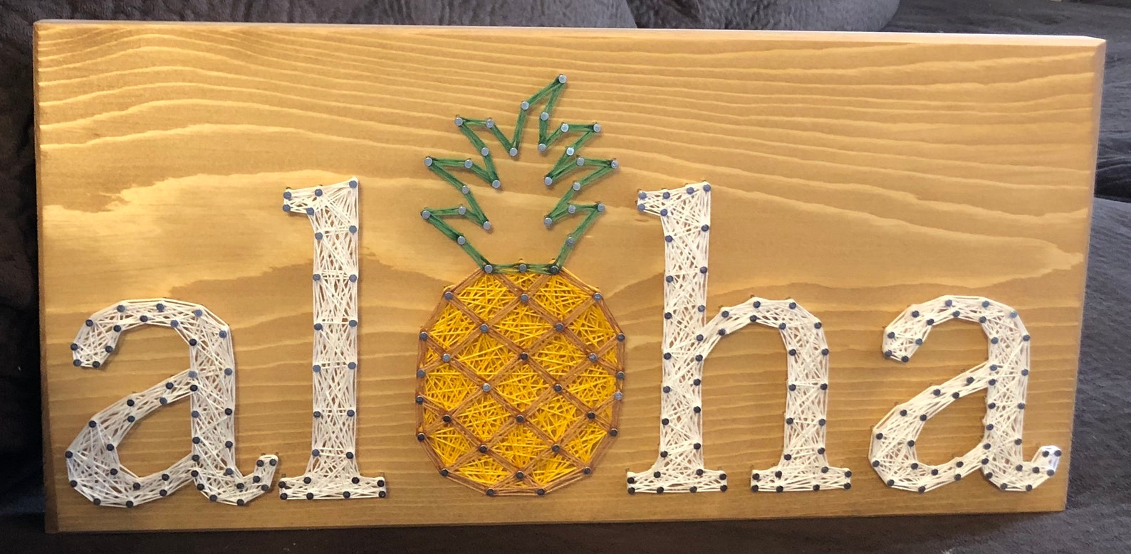 Made to Order Aloha Pineapple String Art Welcome Sign Hawaii - Etsy