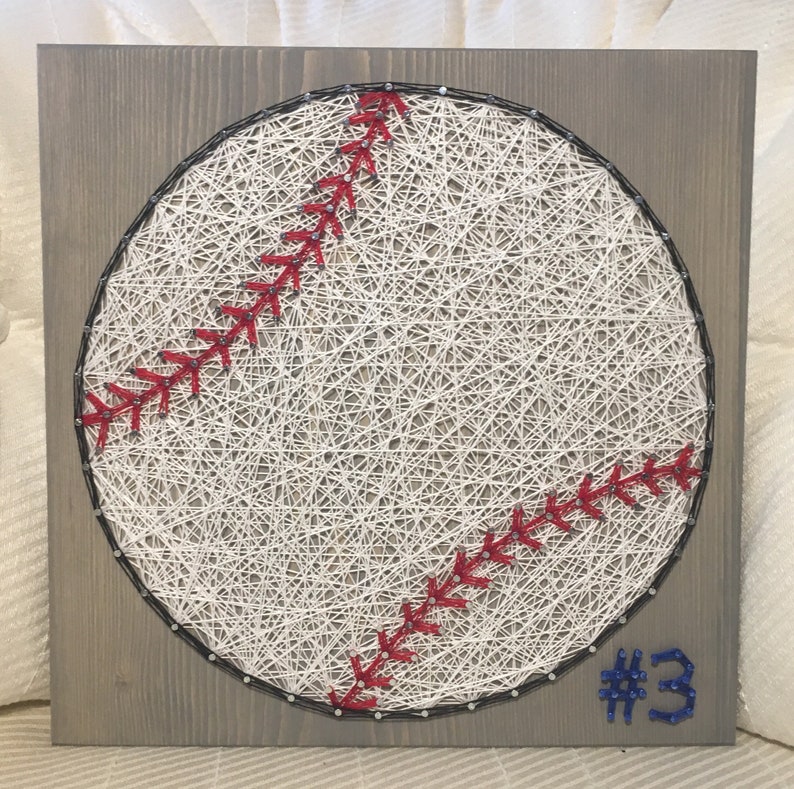 Baseball String Art Sign, Sports Art, Kids Room, Boy Gift, Wall Decor ...