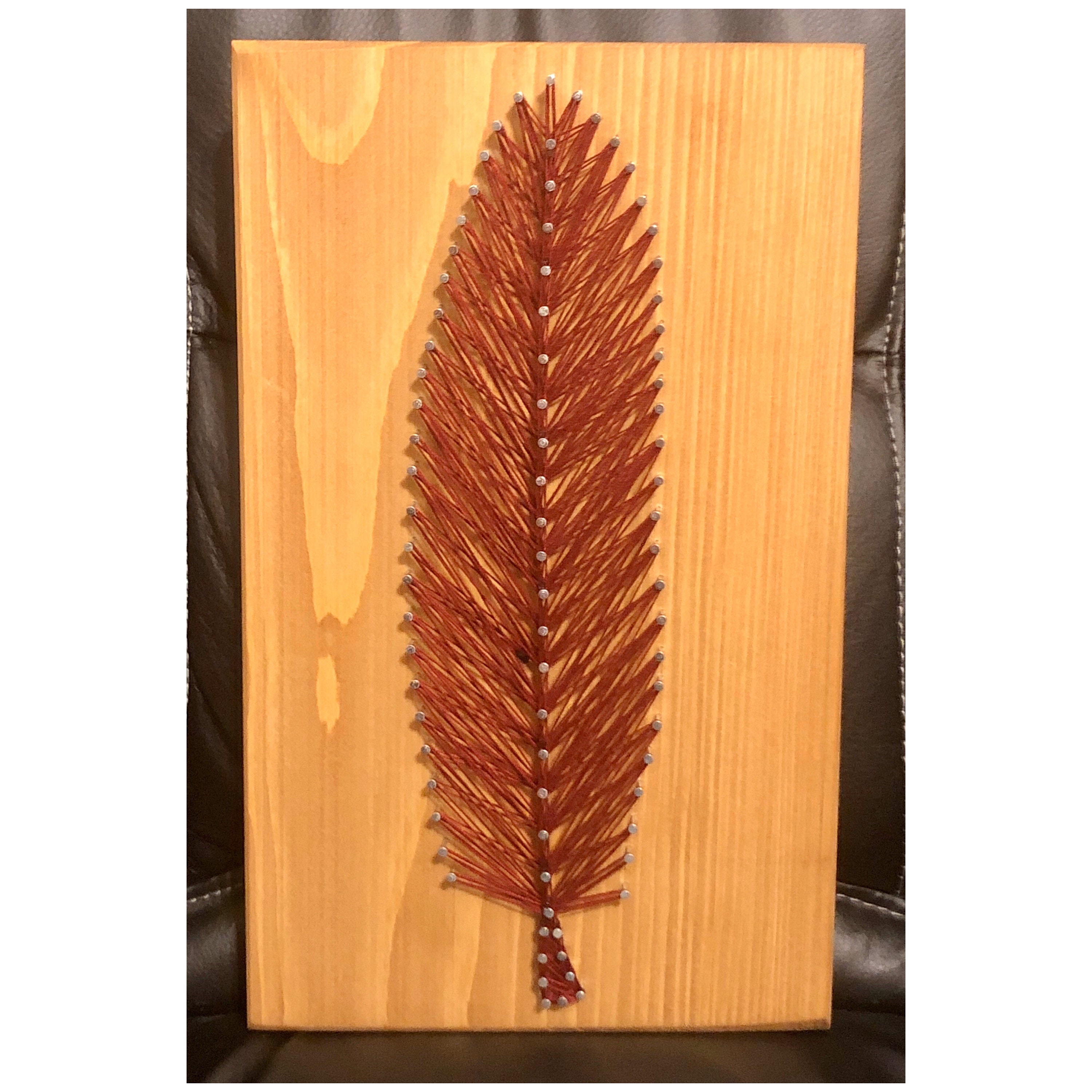 Made To Order Feather String Art Sign rustic decor made to | Etsy