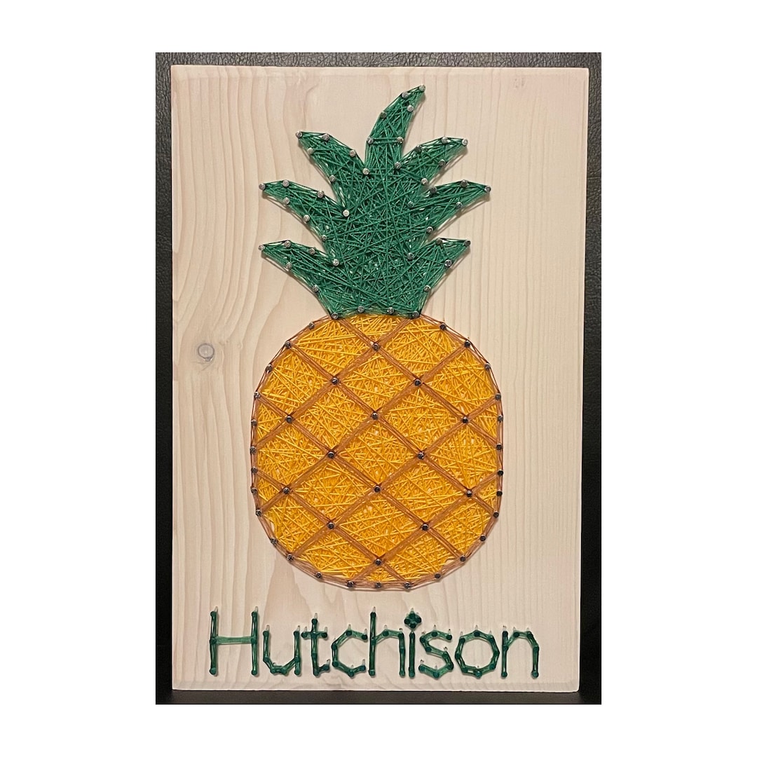 Pineapple Welcome String Art, Hawaii, Wall Art, Home Decor, Entryway ...