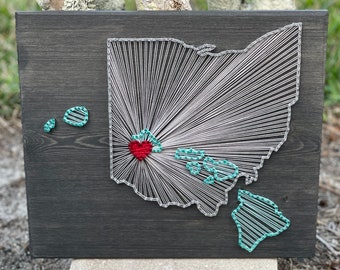 Two State String Art | Etsy
