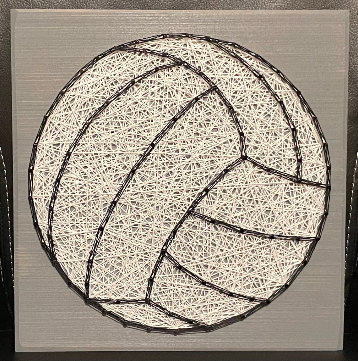 Volleyball Sports String Art, Coach Gift, Volleyball Player, Kids Room ...