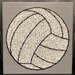 Volleyball Sports String Art, Coach Gift, Volleyball Player, Kids Room ...