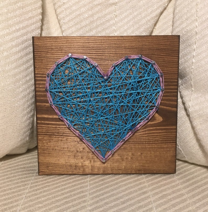 MADE TO ORDER Heart String Art Love and Romance Gallery - Etsy