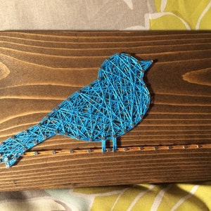 Bird String Art, Baby Birdie Handmade Wall Art, Animal Art, Gallery ...