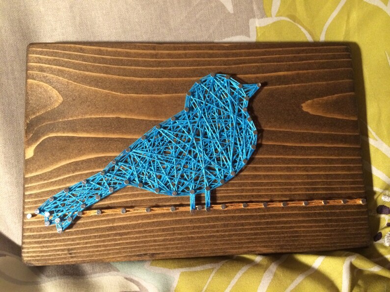 Bird String Art, Baby Birdie Handmade Wall Art, Animal Art, Gallery ...