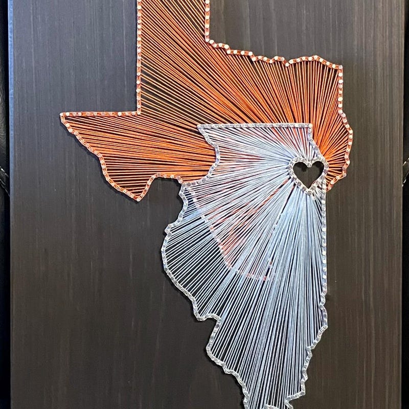 Two State String Art - Etsy