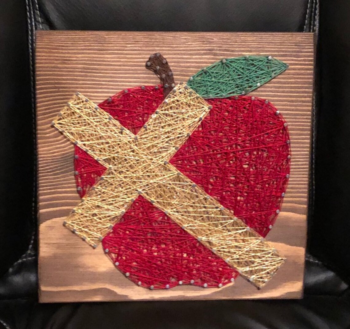 Made To Order School Teacher Apple String Art Teacher | Etsy