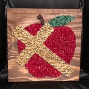 Made to Order School Teacher Apple String Art Teacher - Etsy