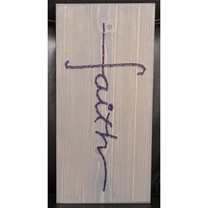 MADE TO ORDER Cross Faith String Art, Religious, Christian Decor ...