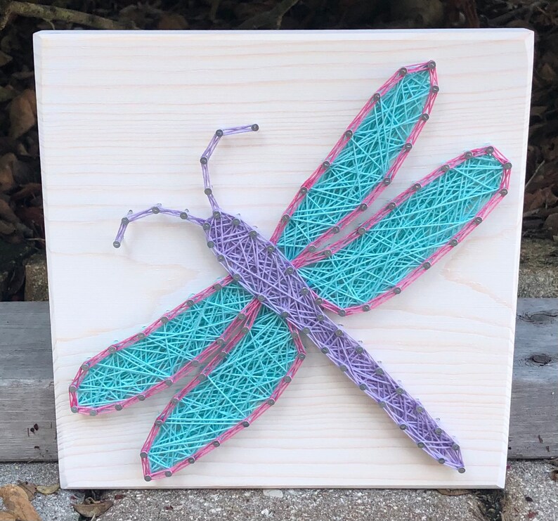 Made to Order Dragonfly String Art Bug Insect Nursery Wall | Etsy