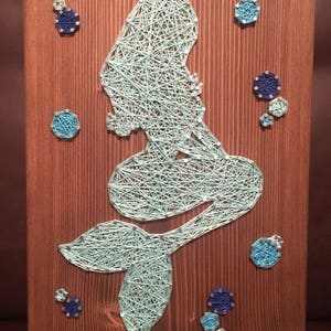 MADE TO ORDER- Mermaid String Art, Ocean Life, Gift for Her, Girl ...