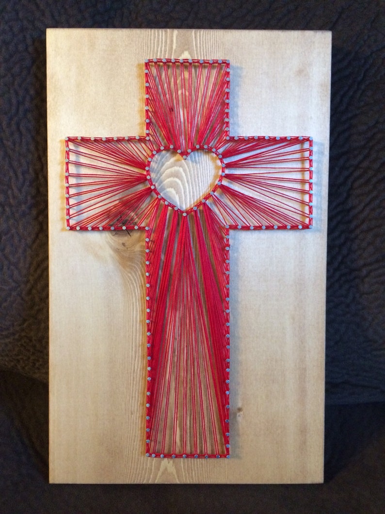 MADE TO ORDER Cross String Art Religious Christian Decor | Etsy