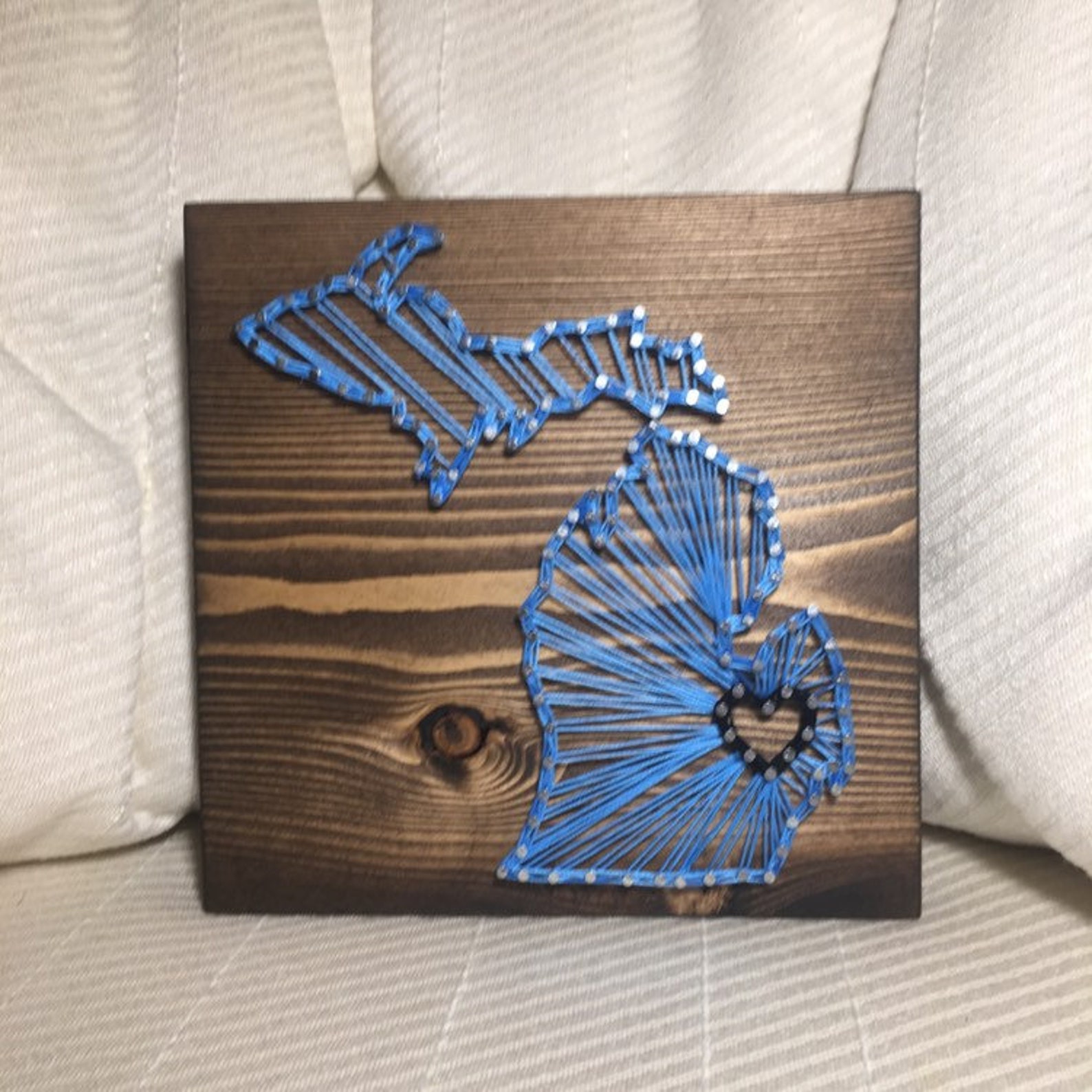 Made to Order Michigan String Art State Sign Wood Sign - Etsy