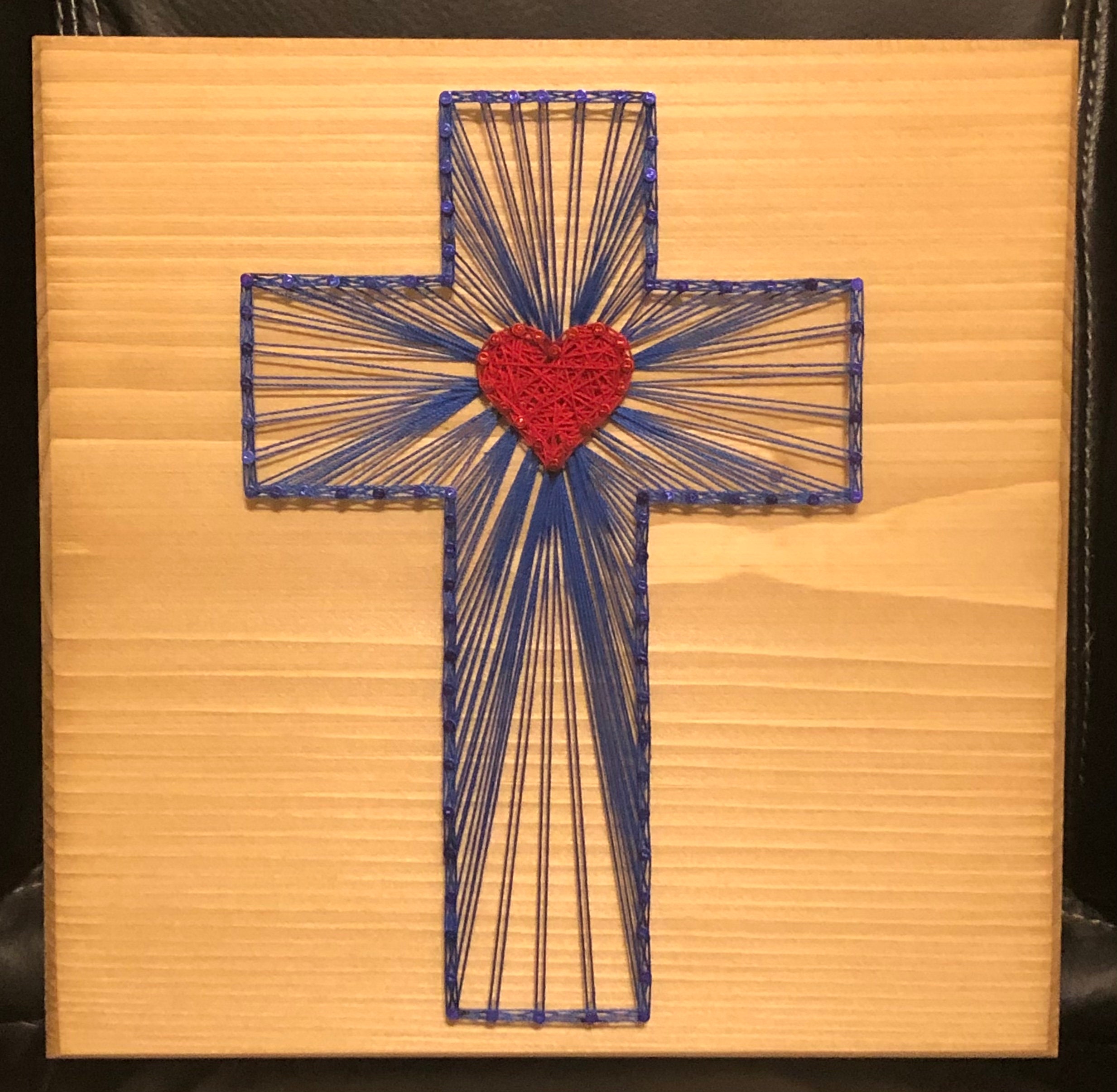 Made to Order SMALL Cross String Art Religious Christian | Etsy