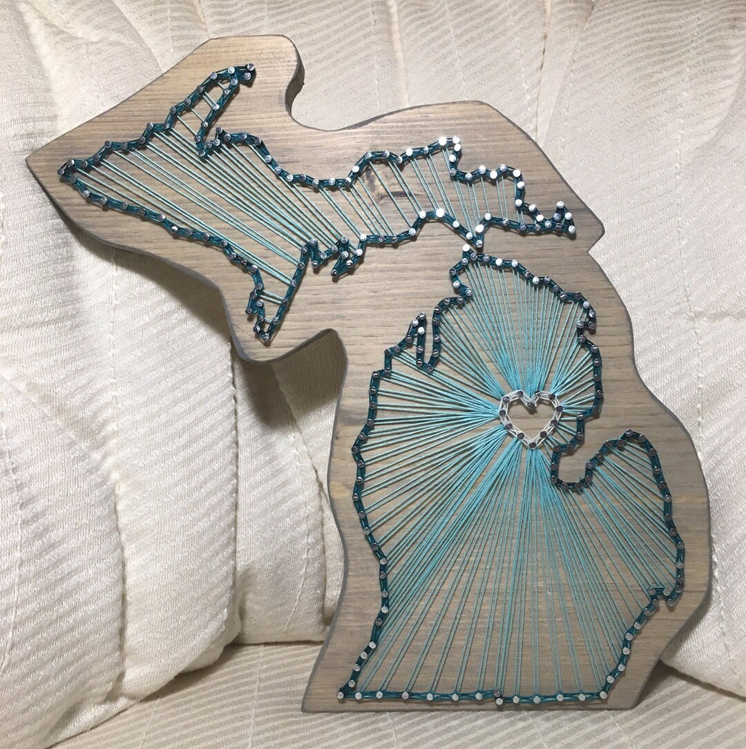 Made to Order Cut-out State/country String Art, State Outline, State ...