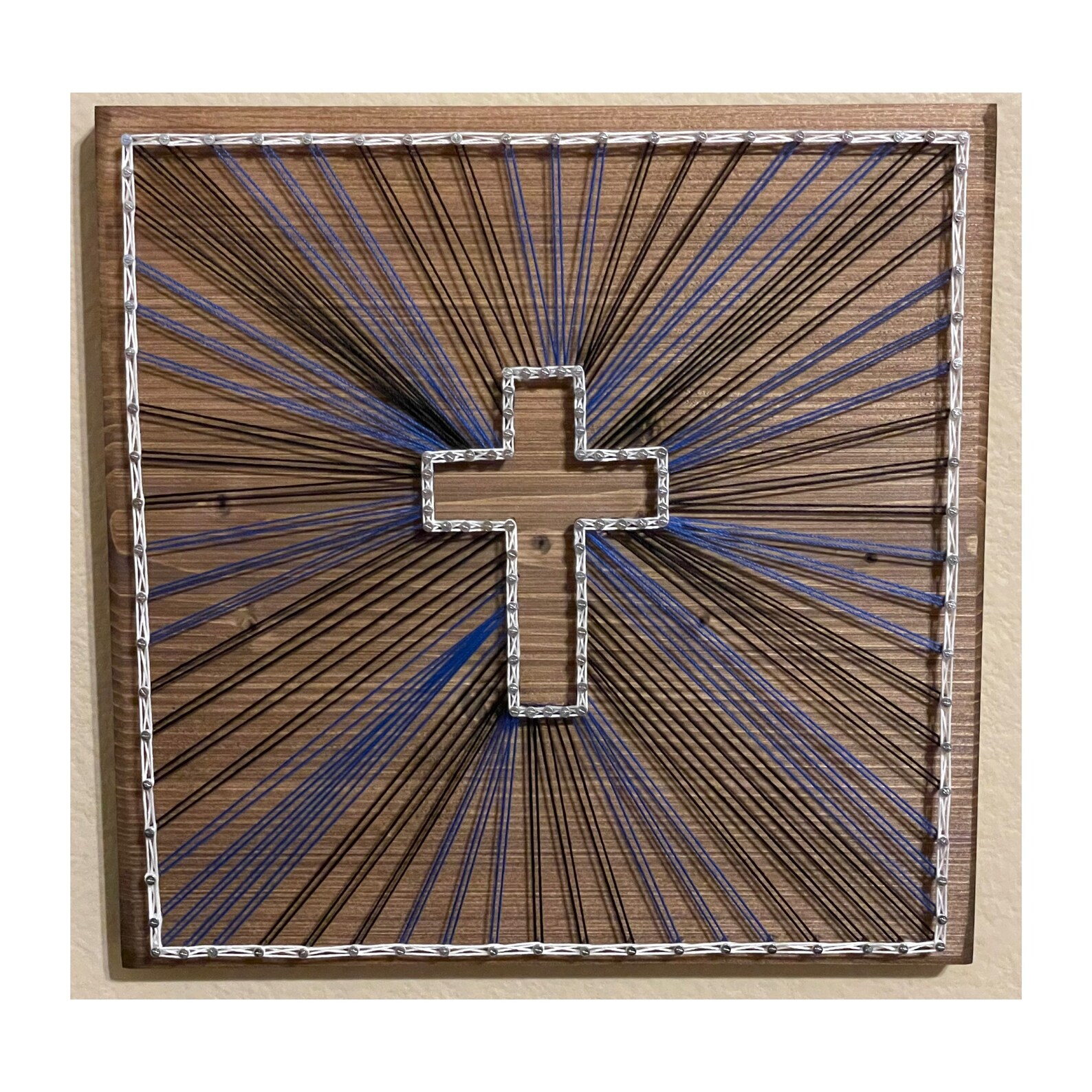 MADE TO ORDER Cross Burst Police Officer String Art Thin | Etsy