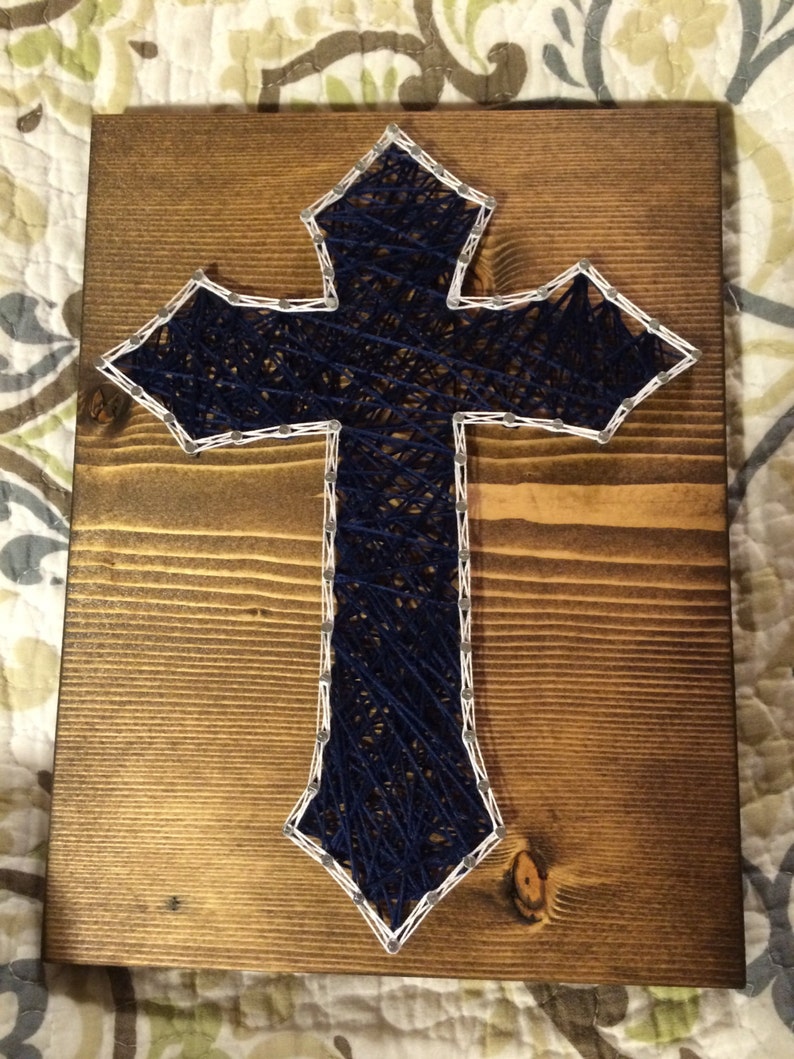 Made To Order Small Cross String Art Religious prayer wall | Etsy
