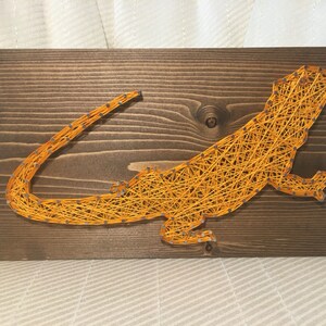 Made to Order Bearded Dragon String Art, Lizard Art, Reptile, Amphibian ...