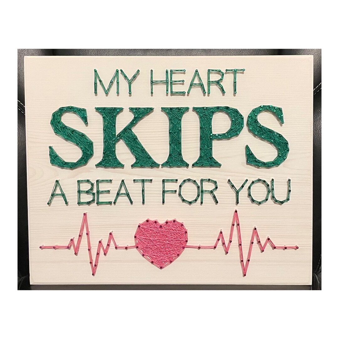 My Heart Skips a Beat String Art, in Love, Gift for Her, Girlfriend ...