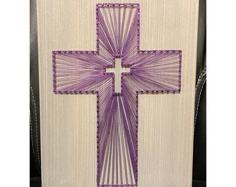 MADE TO ORDER Cross String Art Religious Christian Decor | Etsy