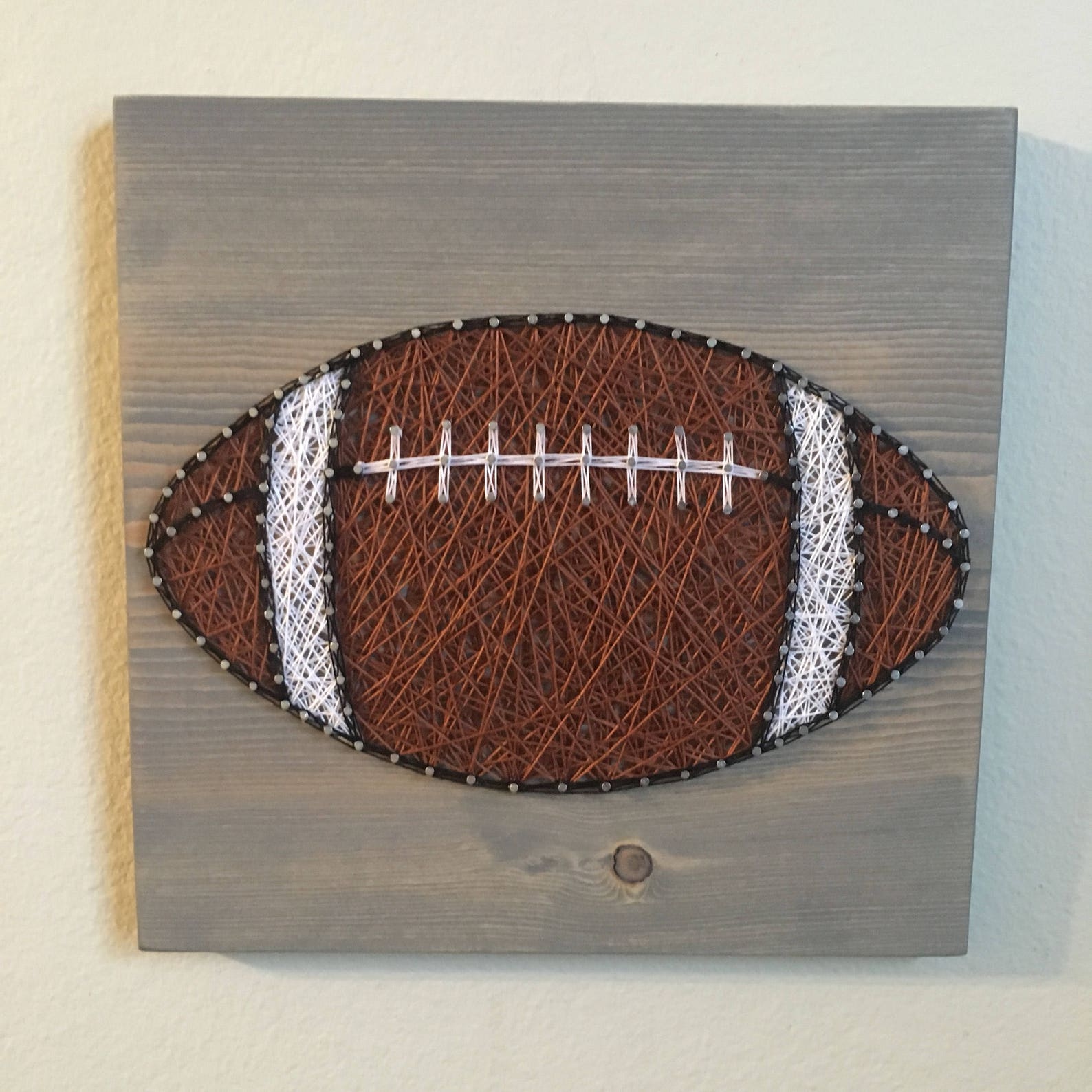 MADE TO ORDER Football String Art Sign Sports Art Wall | Etsy
