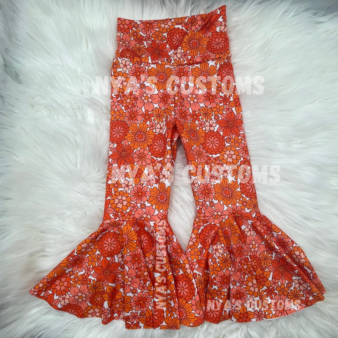 Groovy One Bell Bottoms, Hippie Girl Pants, Two Groovy Flare Pants ...