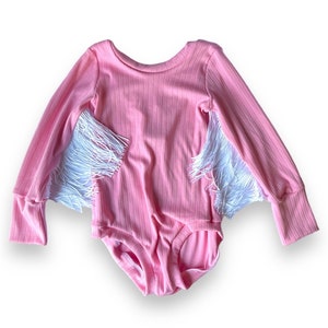 Cow Girl Birthday Outfit, Rodeo Fringe Bodysuit for Girl, Leotard With ...