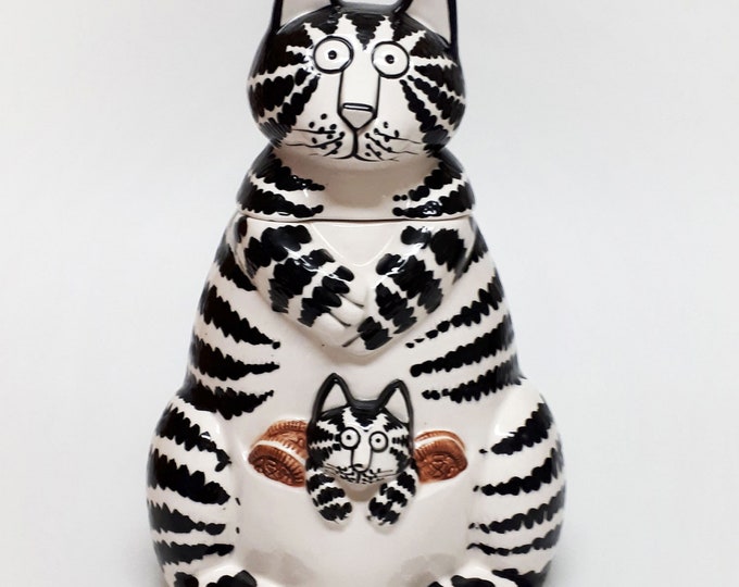 Vintage Kliban Cat Cookie Jar Tastesetter Sigma Japan - Etsy