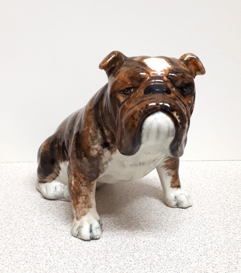 Myott Goldscheider Staffordshire Pottery Bulldog Figurine - Etsy