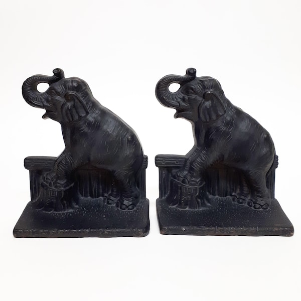Elephant Bookends - Etsy