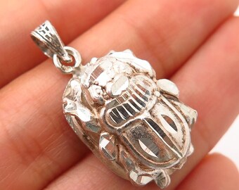 Silver scarab | Etsy