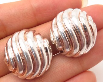 Omega back earrings | Etsy