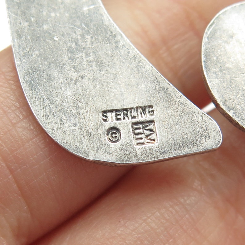 925 Sterling Silver Vintage EK Designs Modernist Pendant - Etsy