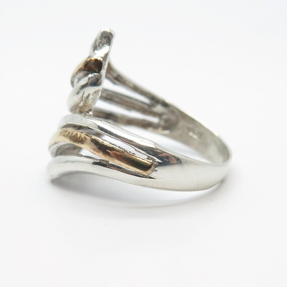 925 Sterling Silver 10K Yellow Gold Vintage Multi-Bar… - Gem