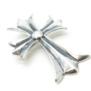 925 Sterling Silver Vintage Cross Slide Pendant - Etsy
