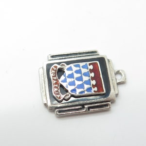 925 Sterling Silver Antique WWII Enamel US Army Pro Patria Charm ...