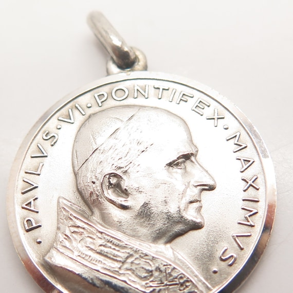 800 Silver Vintage Roma Pope Paulus VI Pontifex Max. … - Gem
