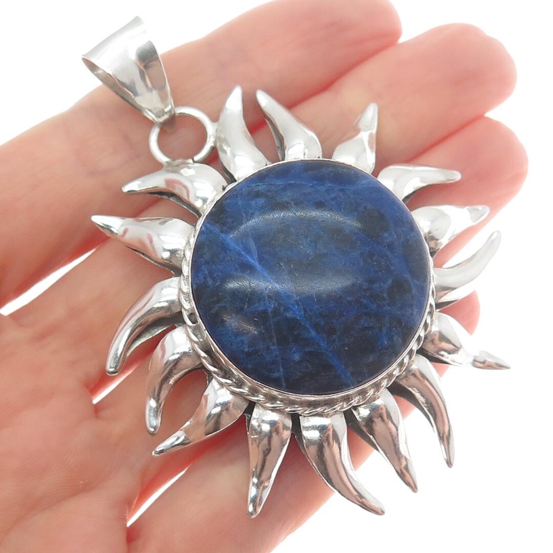 MWS Mark Wasserman Samara Sterling Silver Vintage Mexico Sodalite Sun ...