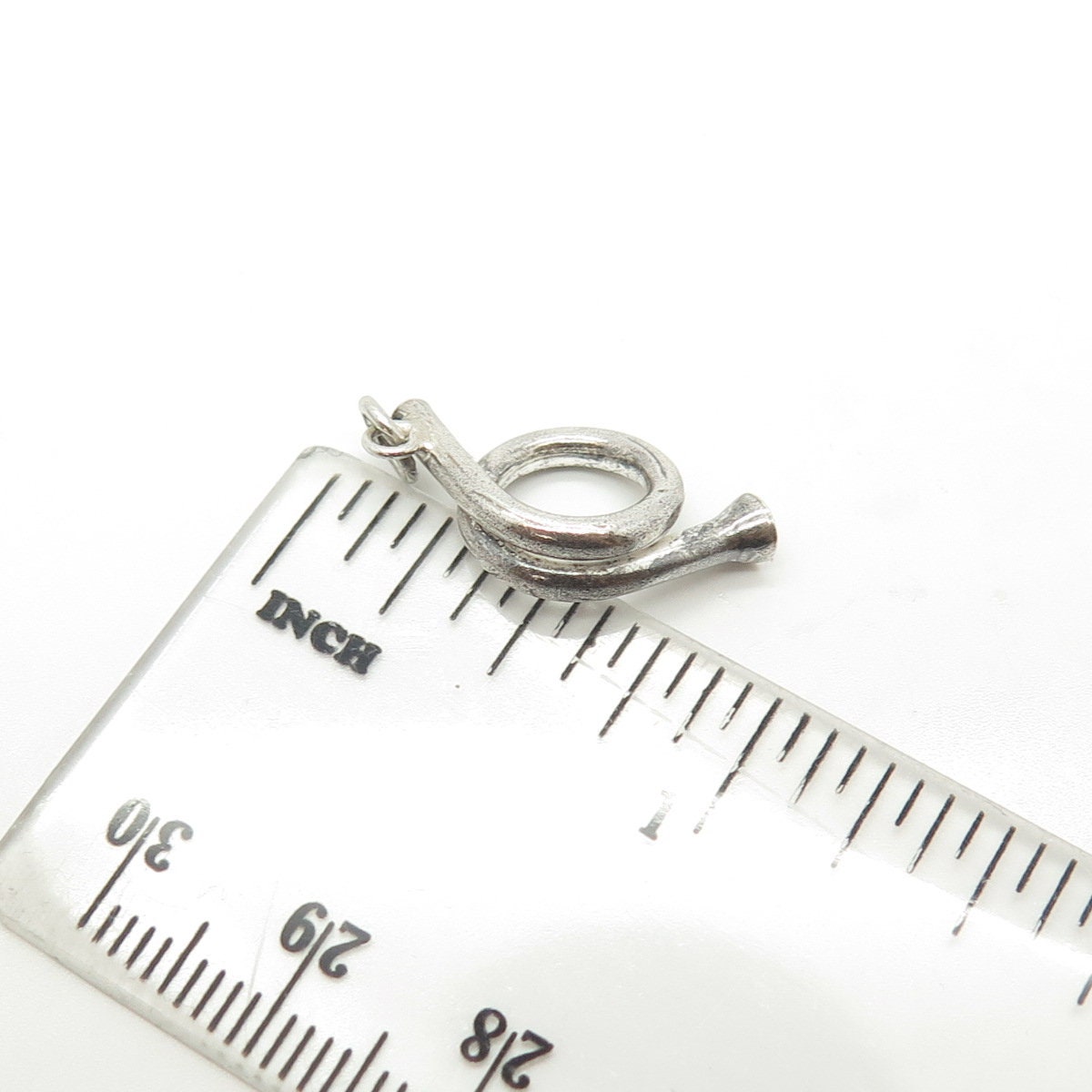 925 Sterling Silver Antique Art Deco Wind Musical Instrument Charm ...