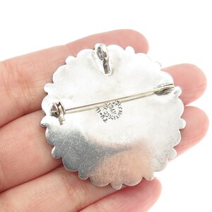 925 Sterling Silver Vintage Mexico Mayan Calendar Ornate Pin Brooch ...