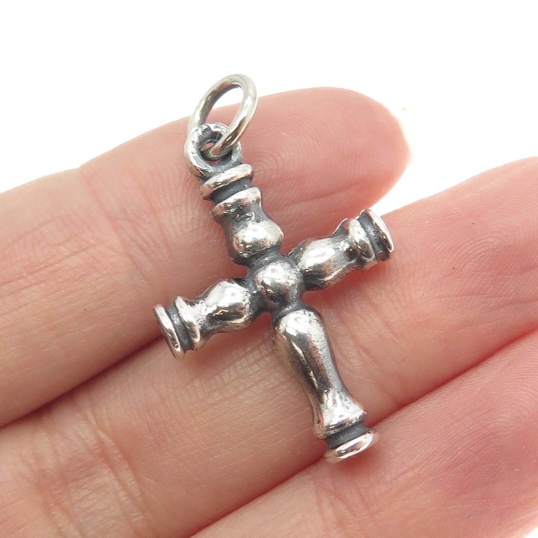 850 Silver Vintage A21 Mexico Cross Religious Pendant - Etsy