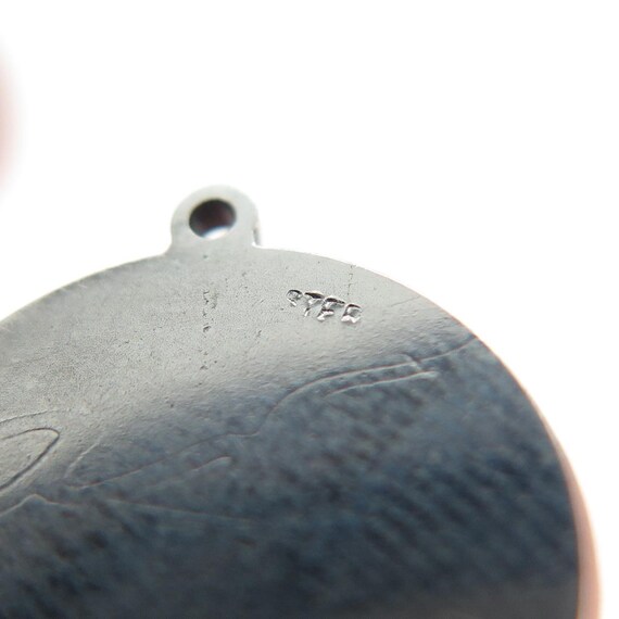 925 Sterling Silver Sad Face Tear Emoji Oxidized Mini… - Gem
