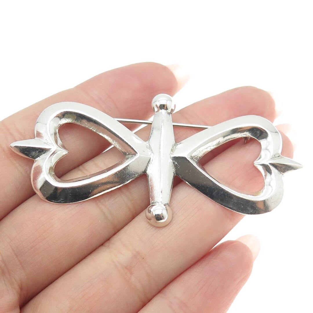 Old Pawn 925 Sterling Silver Vintage Southwestern Spade Tribal Pin ...