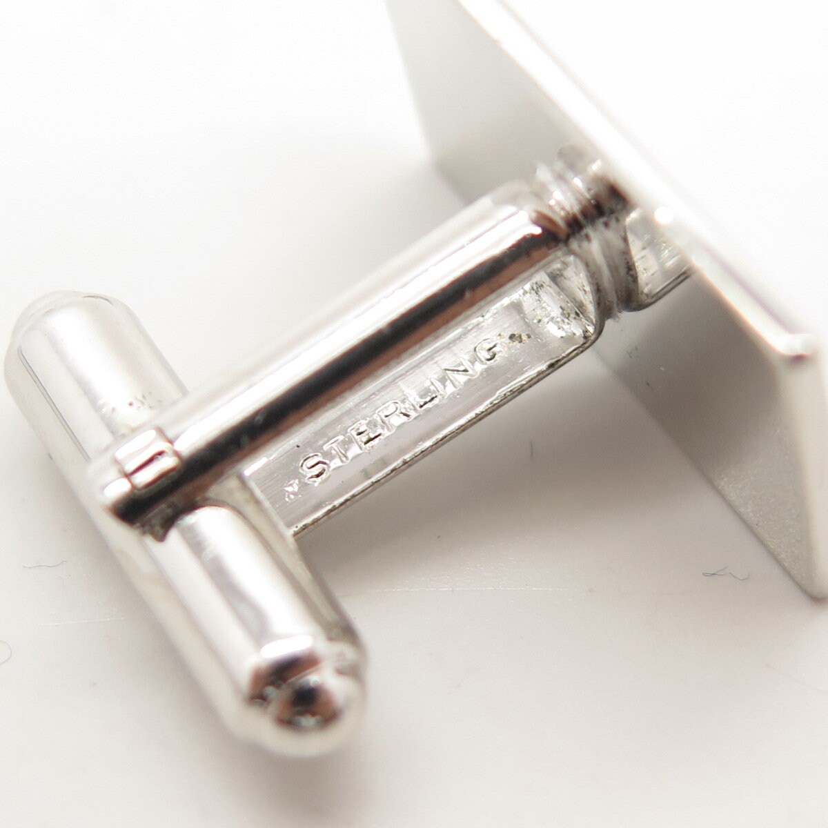 925 Sterling Silver Vintage Textured Floral Square Cufflinks | Etsy