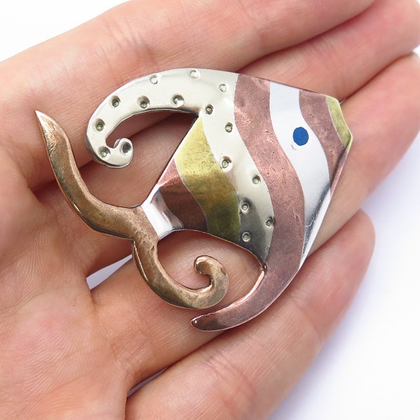 Vintage Fish Brooch - Etsy