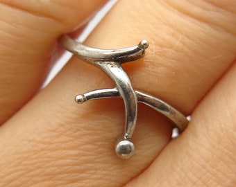 Silver Overlap Ring - Etsy