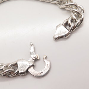 925 Sterling Silver Vintage Italy Cable Link Bracelet - Etsy