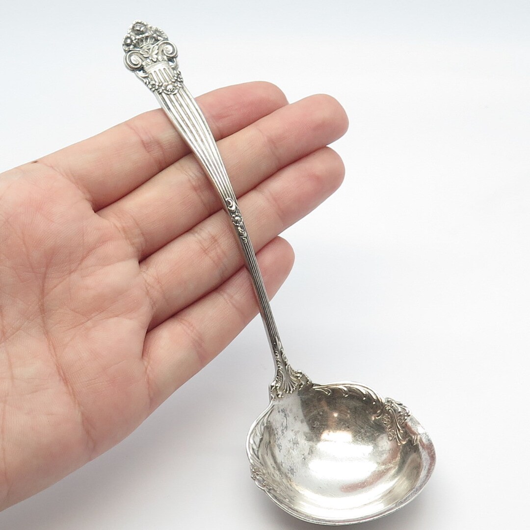 925 Sterling Silver Antique Towle 1898 Georgian Large Floral Sugar ...