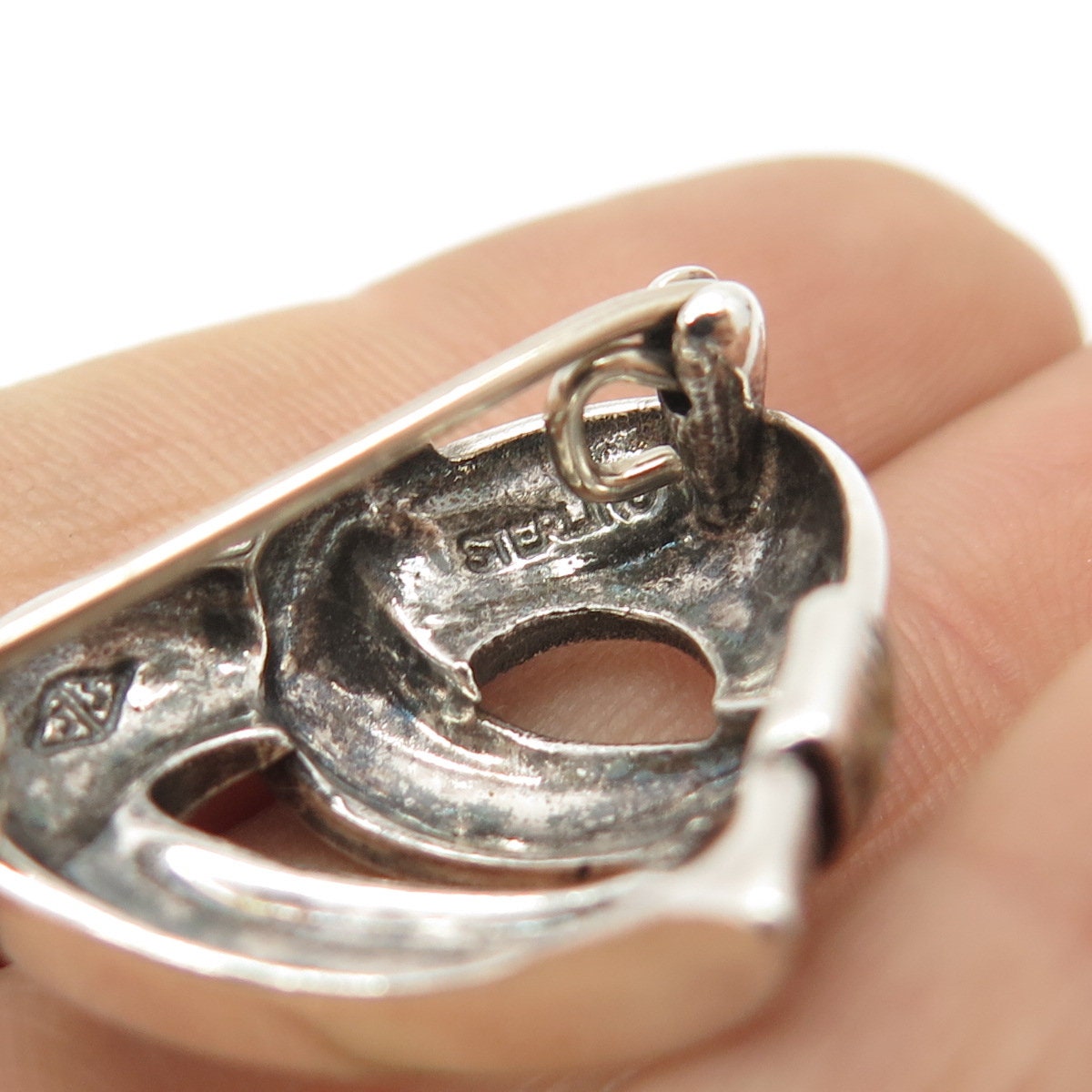 925 Sterling Vintage Judith Jack Real Marcasite Gem Heart Pin - Etsy